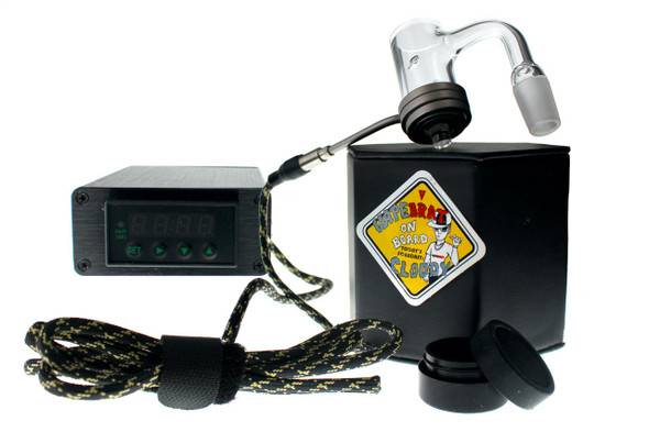 Vapebrat Micro Enail Starter Kit Swirl Recycler Rig With Quartz Bucket